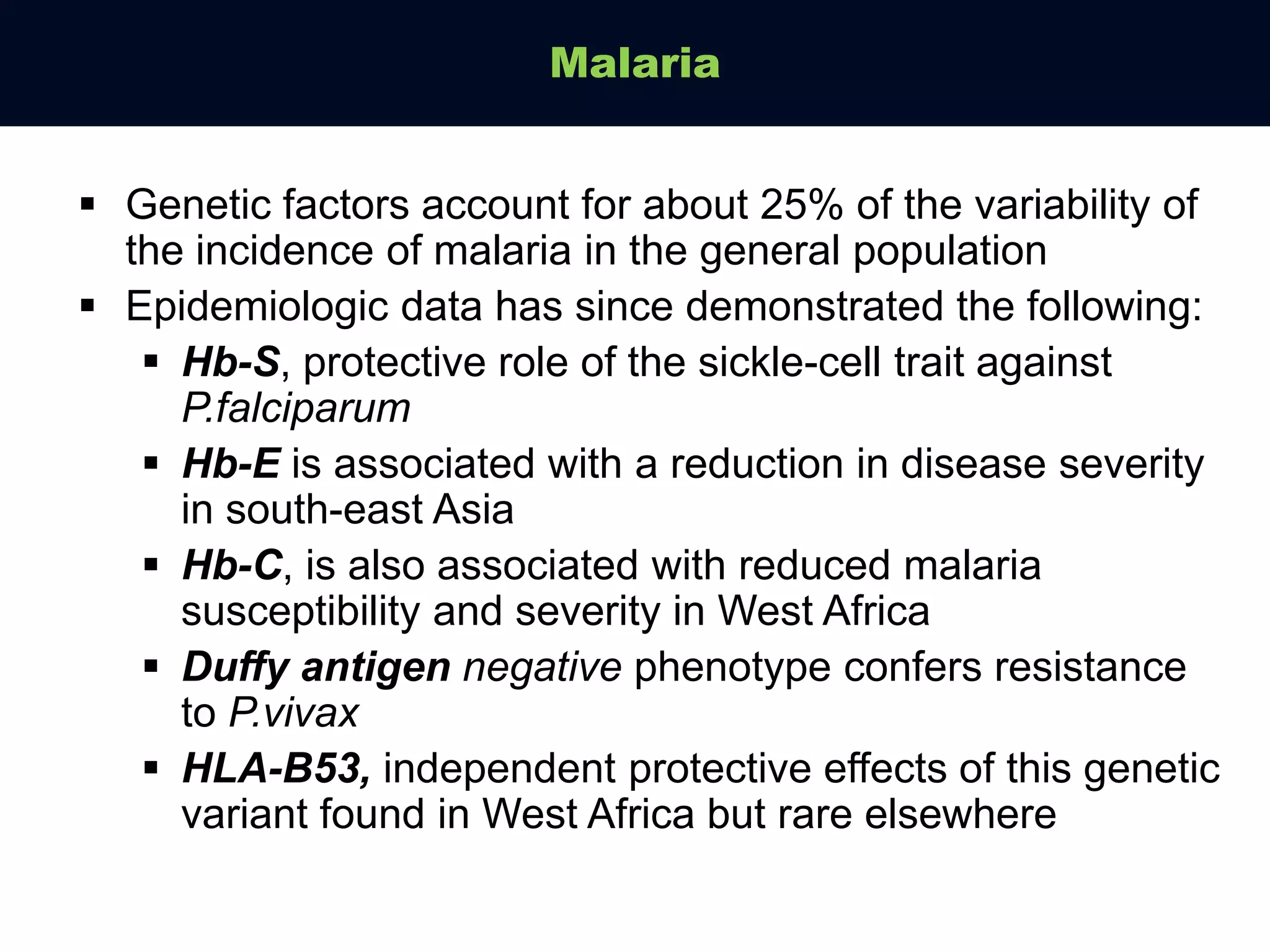 Genetics and infectious diseases | PPTX