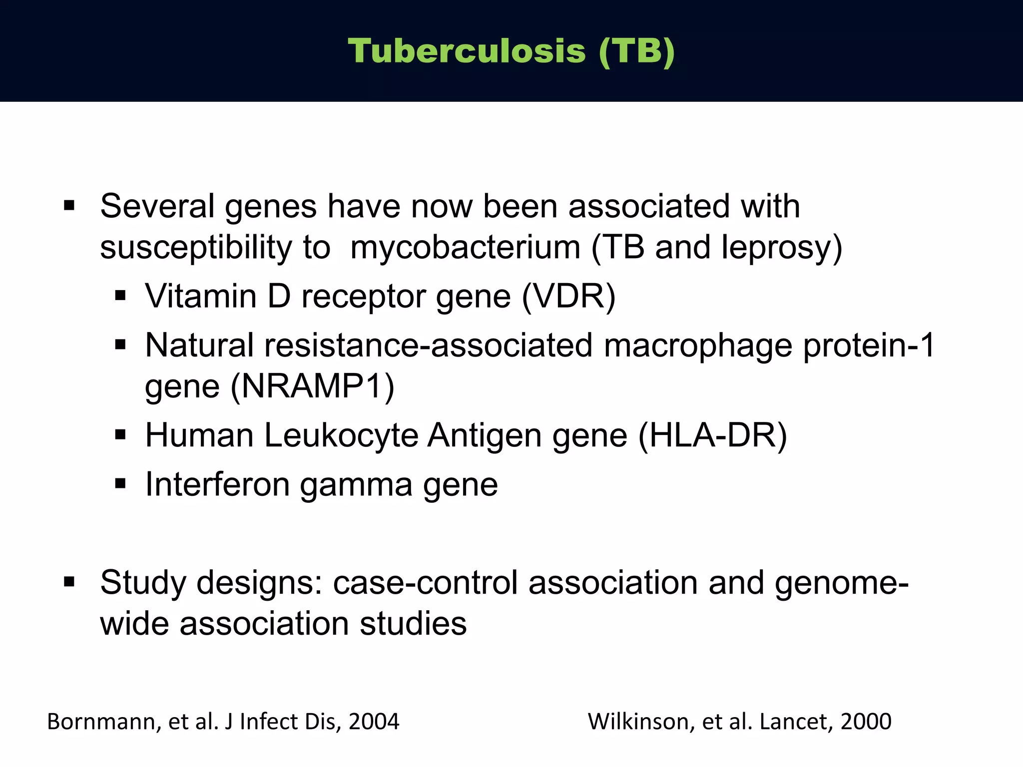 Genetics and infectious diseases | PPTX