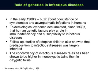 Genetics and infectious diseases | PPTX