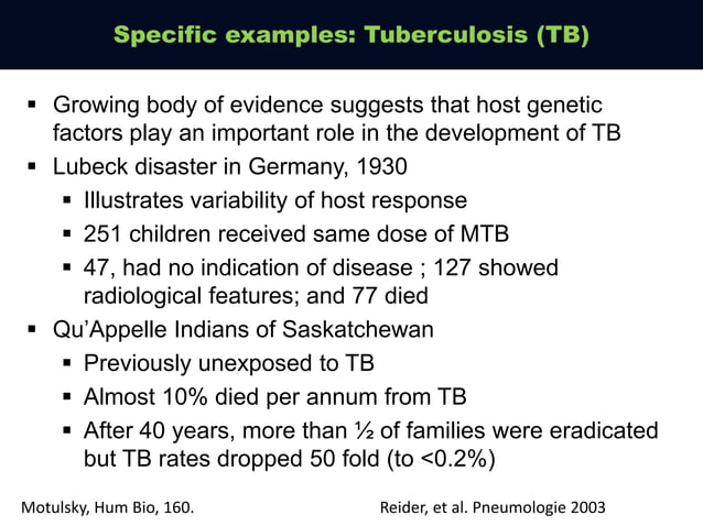 Genetics and infectious diseases | PPTX | Genetics | Science