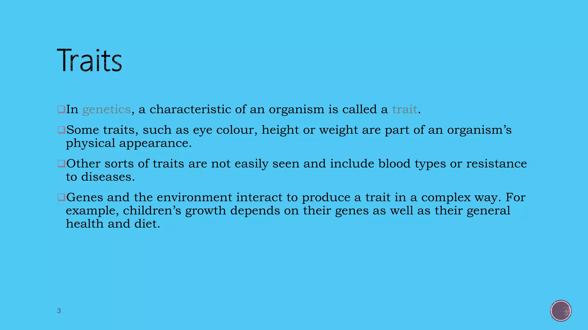 Genetics and inheritance | PPTX | Genetics | Science