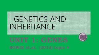 Genetics and inheritance | PPTX
