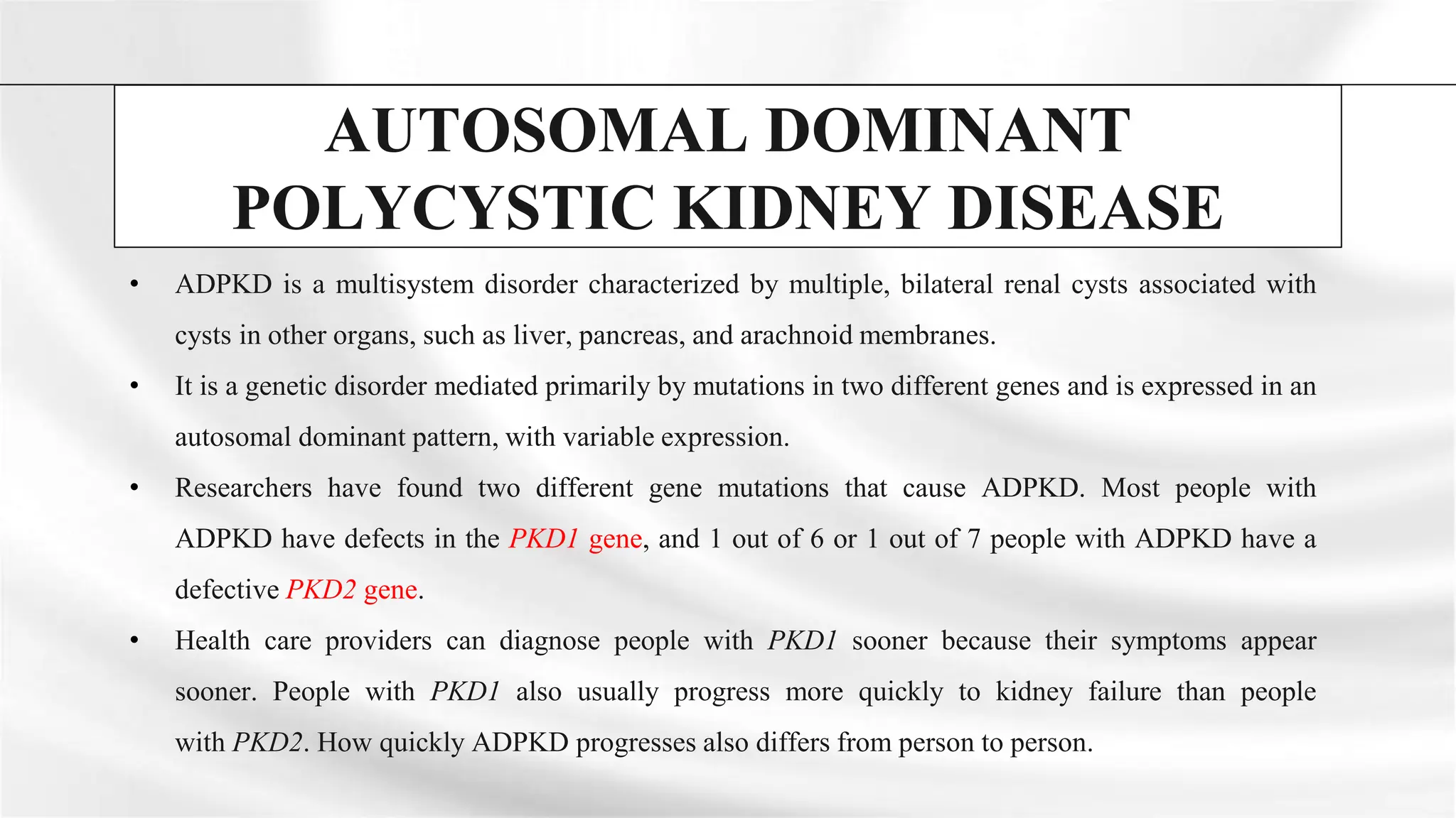 GENETICS and KIDNEY DISEASES / | PPTX