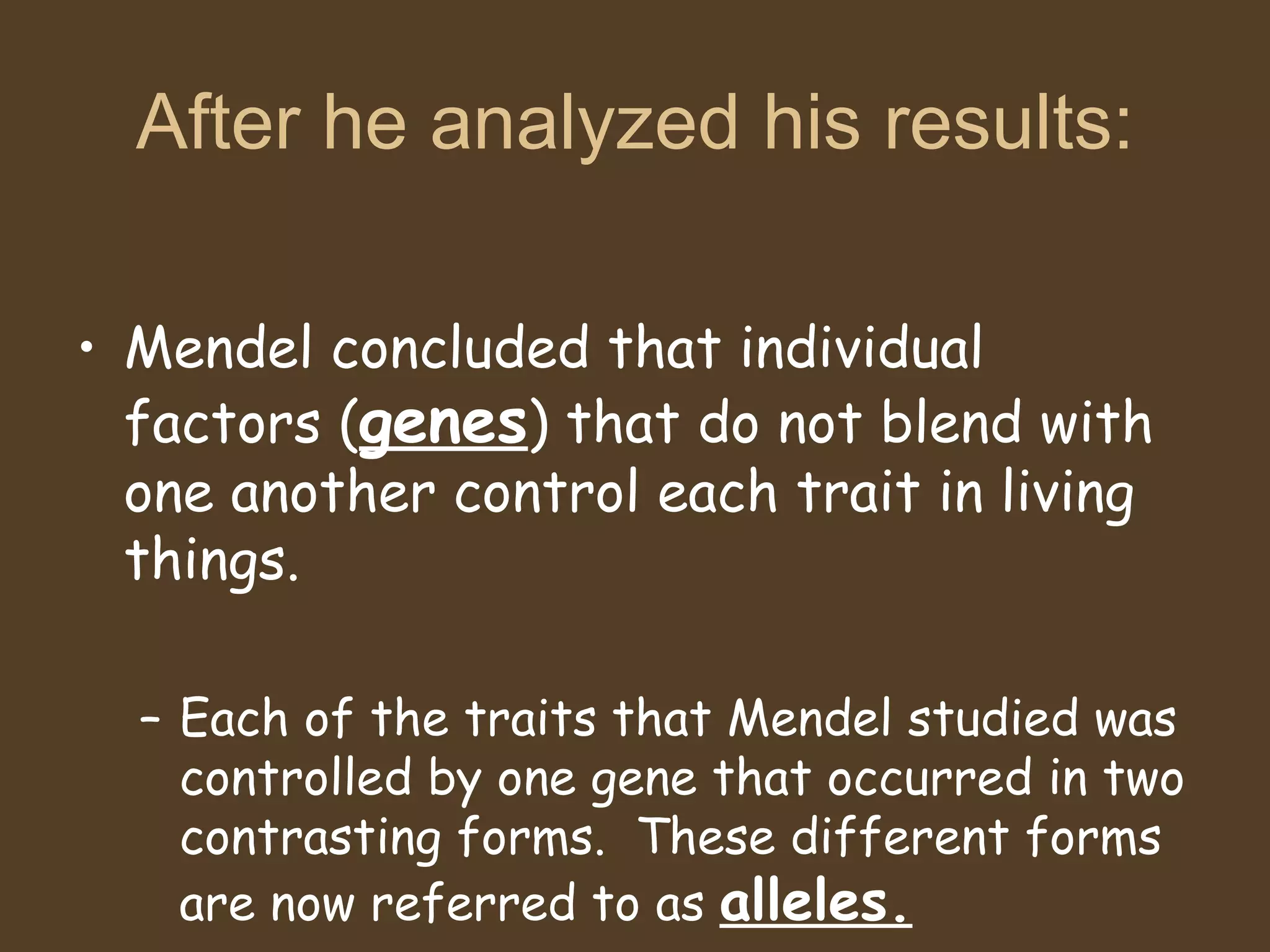 Genetics And Mendel 1201627175681907 2 | PPT