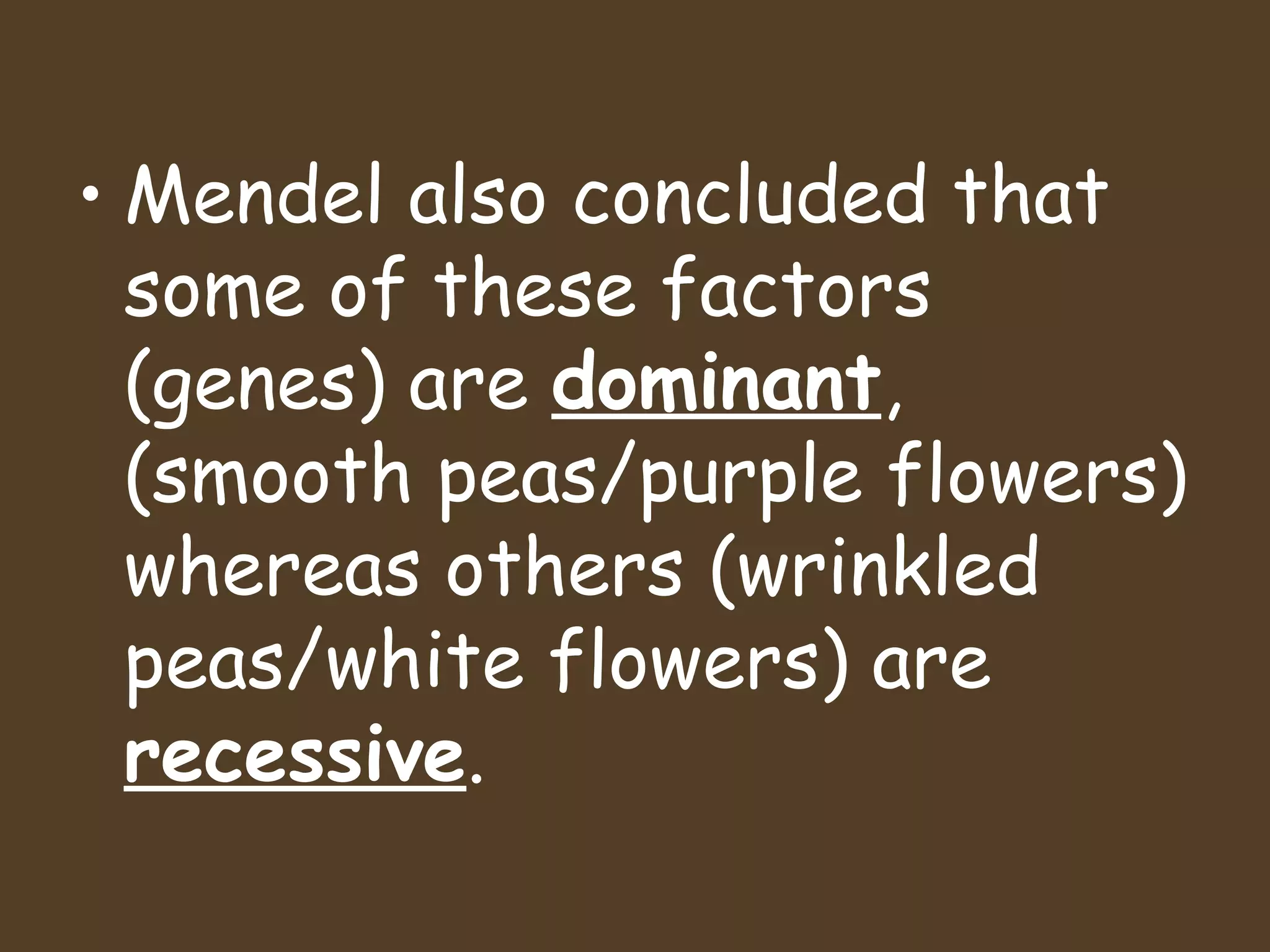 Genetics And Mendel 1201627175681907 2 | PPT