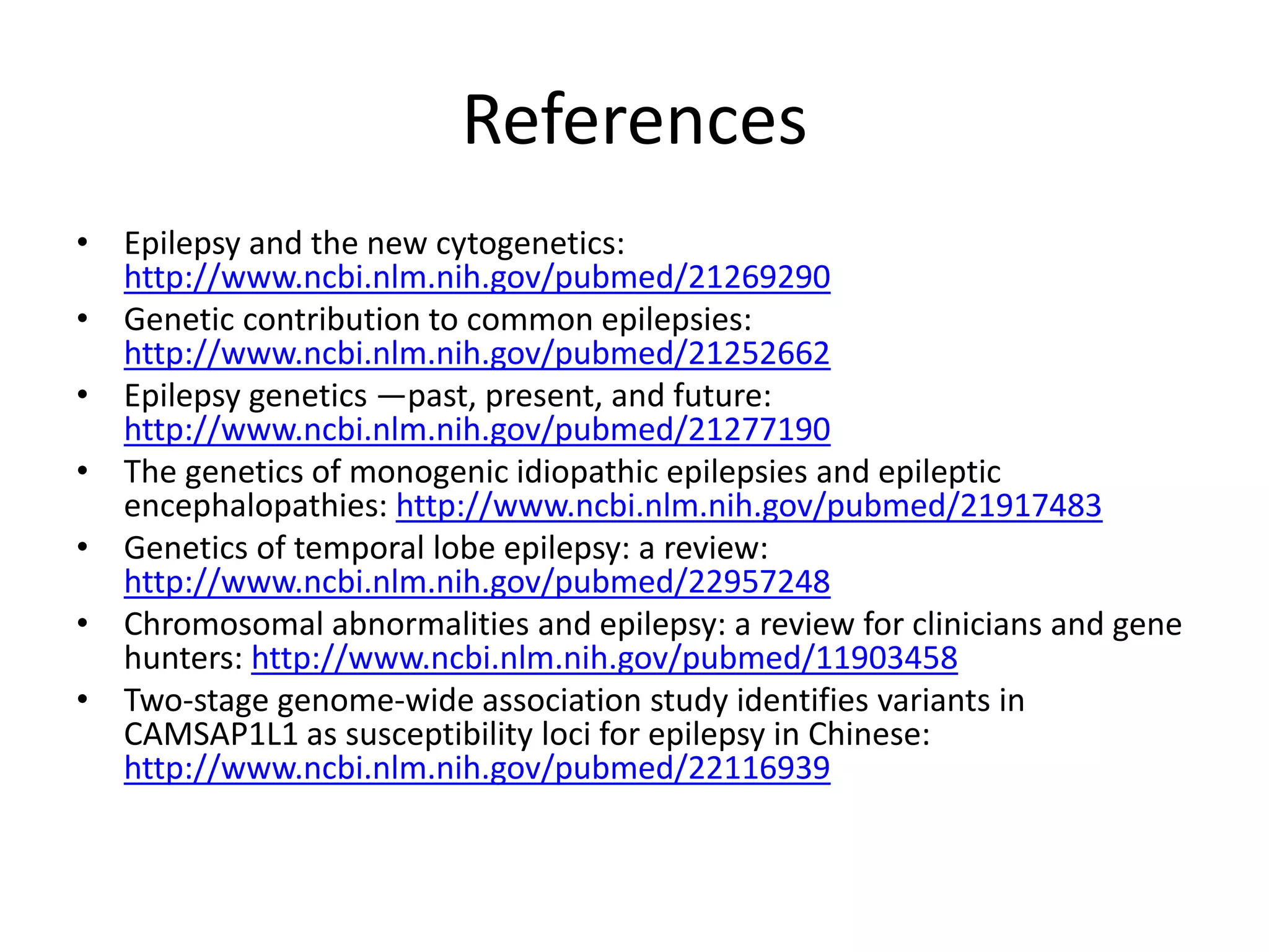 Genetics and molecular aspects of epilepsy | PPTX