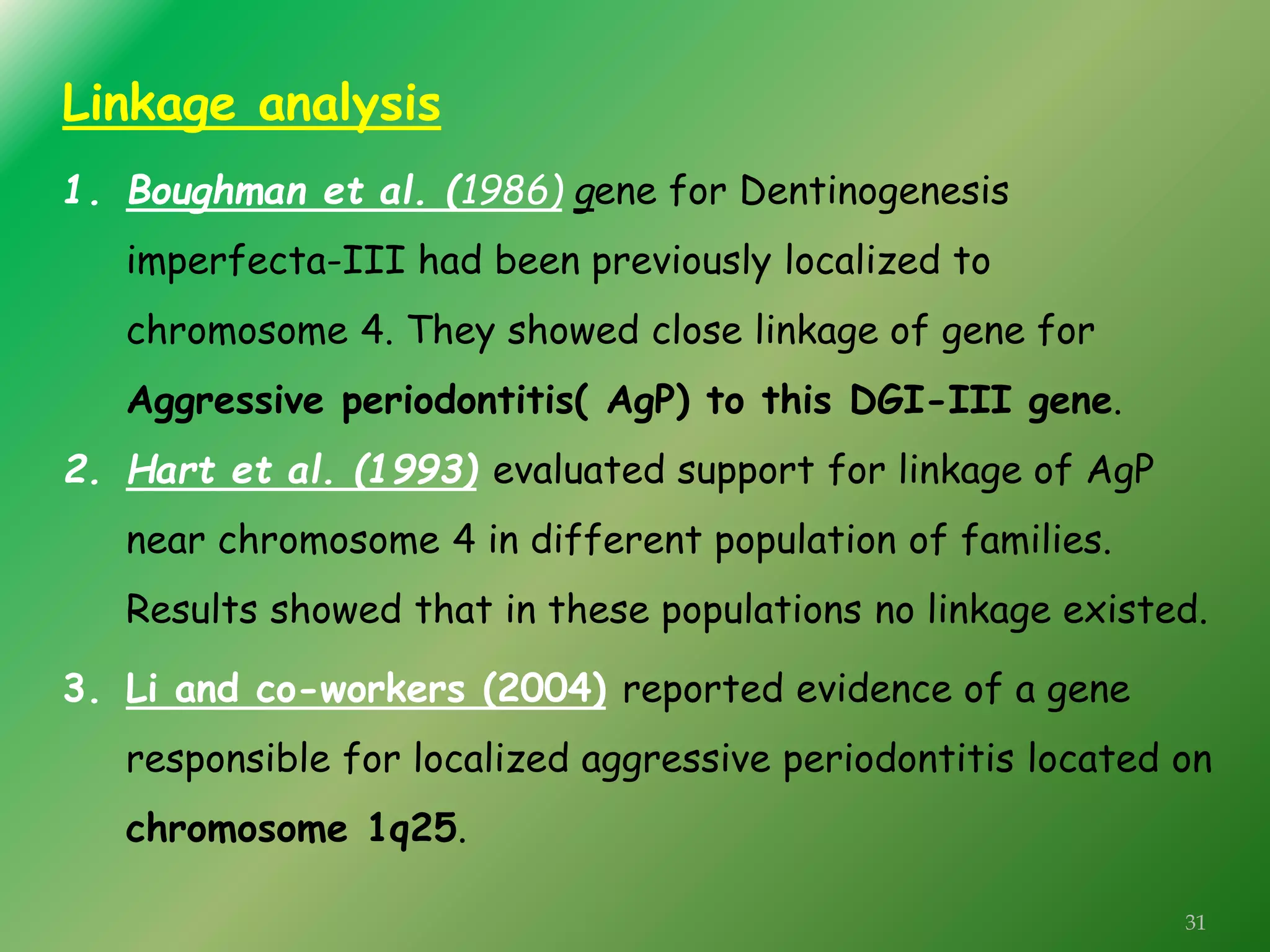 GENETICS AND PERIODONTAL DISEASES | PPTX