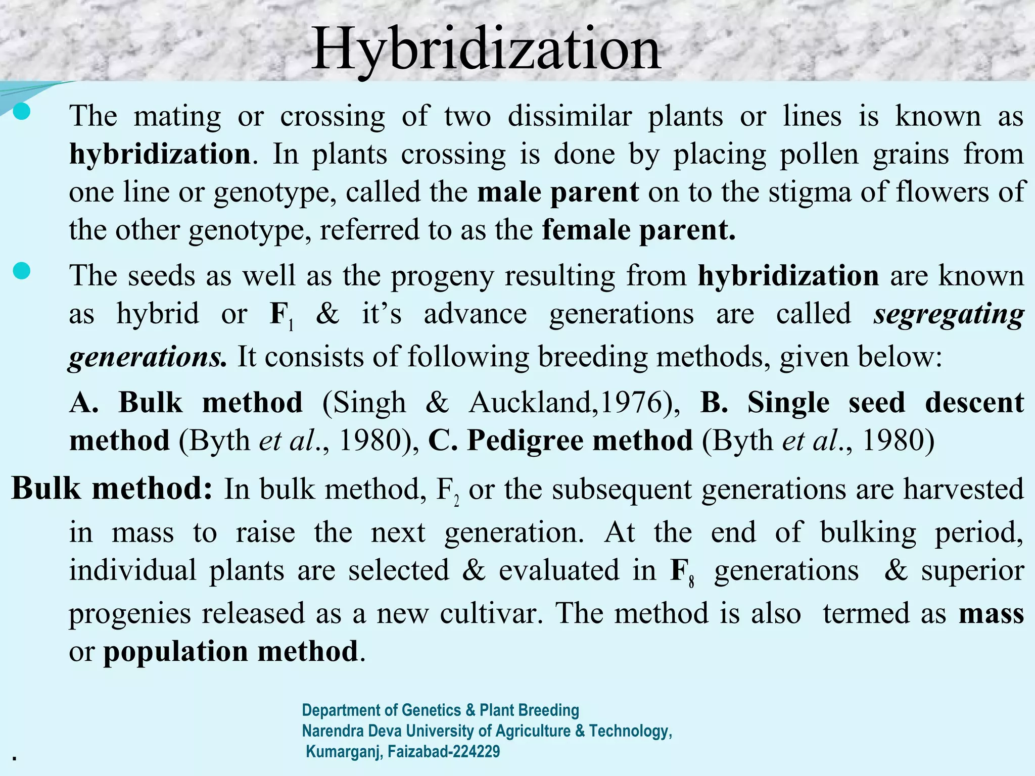 Genetics and plant breeding seminar | PPT