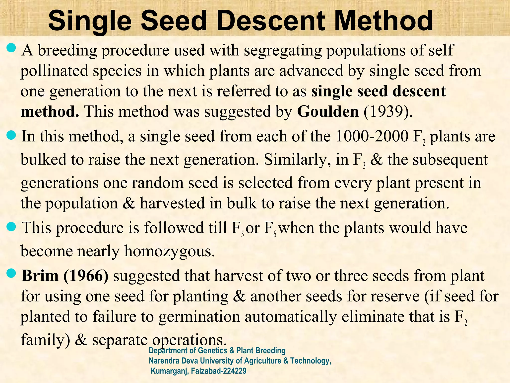 Genetics and plant breeding seminar | PPT