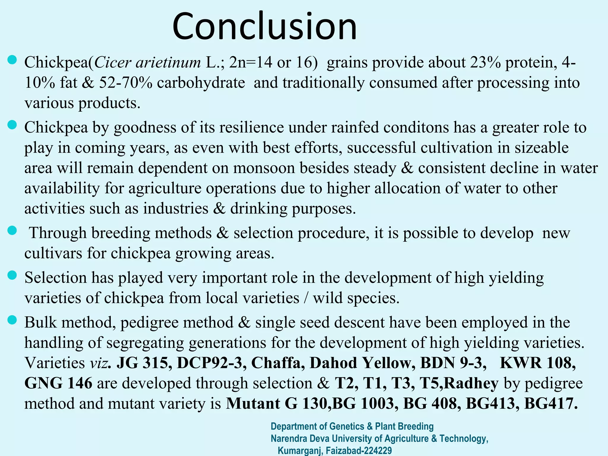 Genetics and plant breeding seminar | PPT