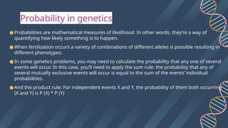 Genetics Biology, The Human Body Recipe. | PPTX