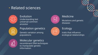 Genetics Biology, The Human Body Recipe. | PPTX