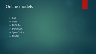 genetic screening in cancer presentation | PPTX | Reproductive Health ...