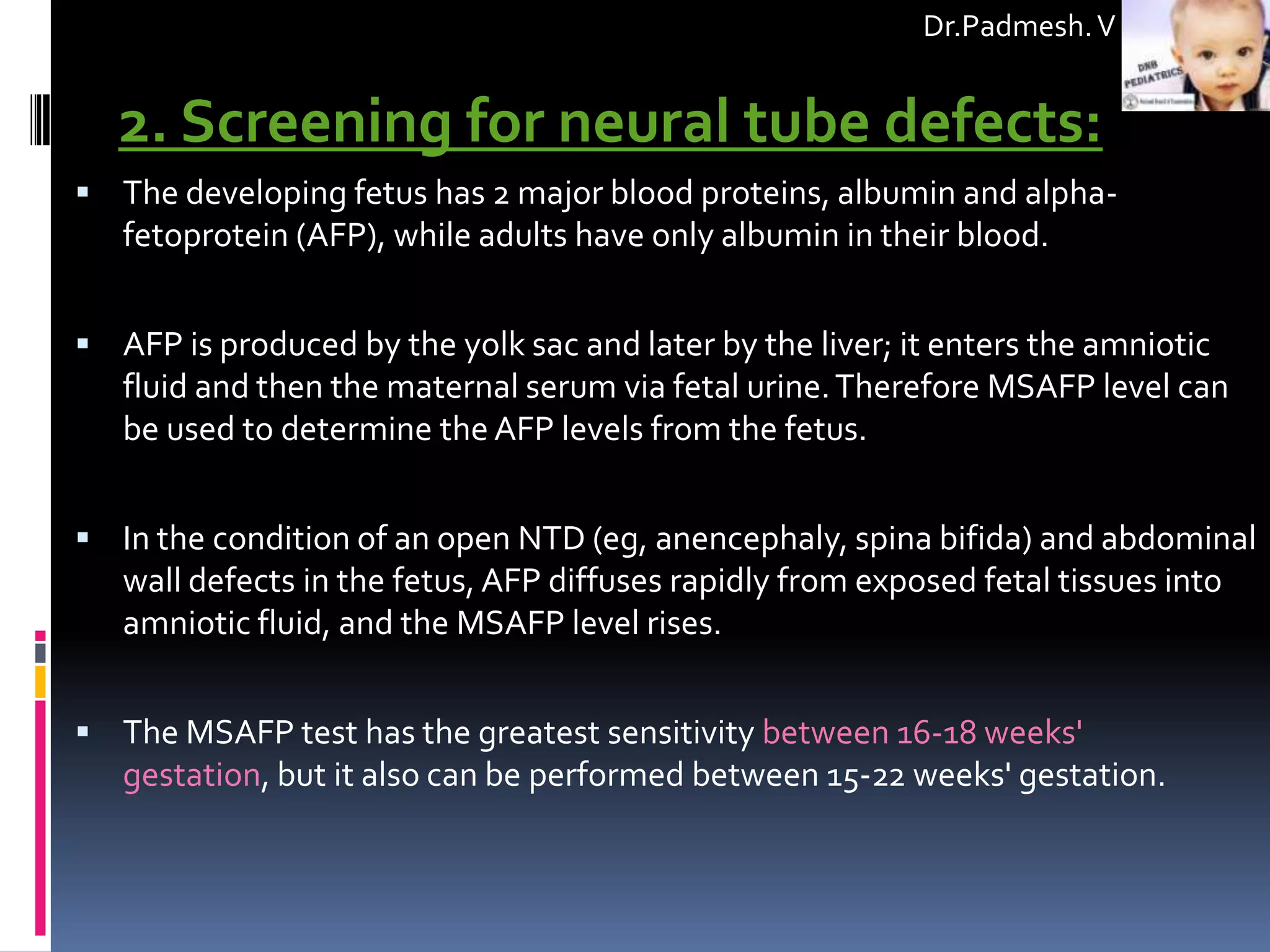 Genetic screening Dr.Padmesh | PPTX