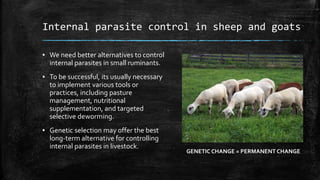 Genetic Control of Internal Parasites | PPTX
