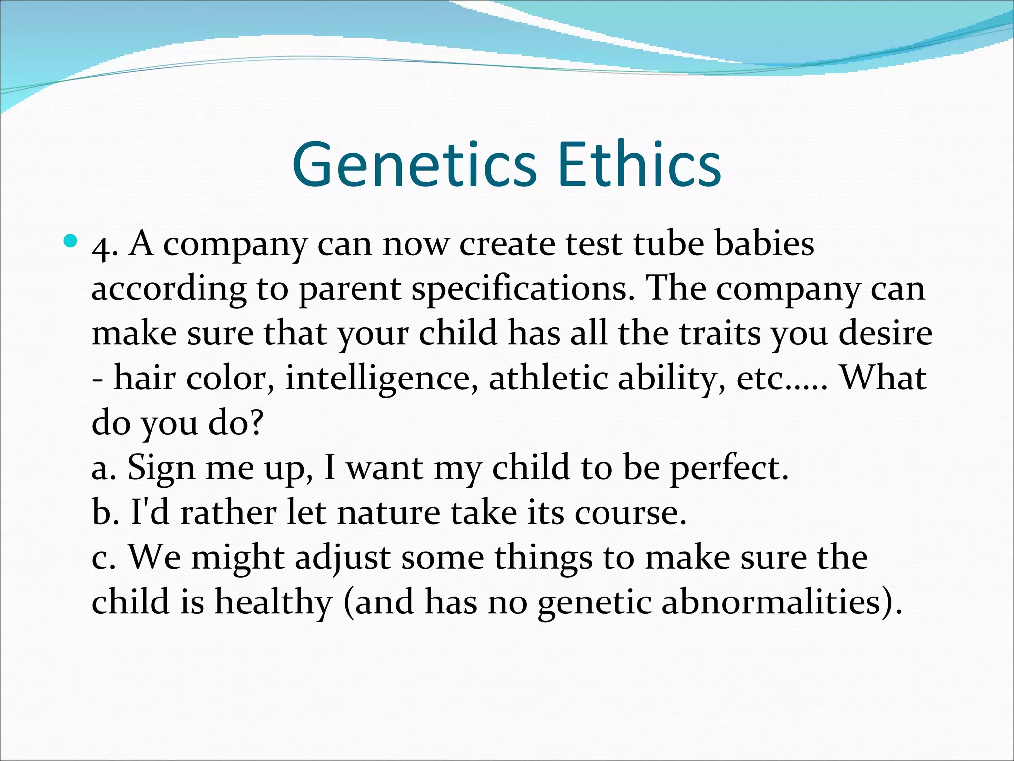 Genetics ethics | PPT