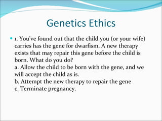 Genetics ethics | PPT