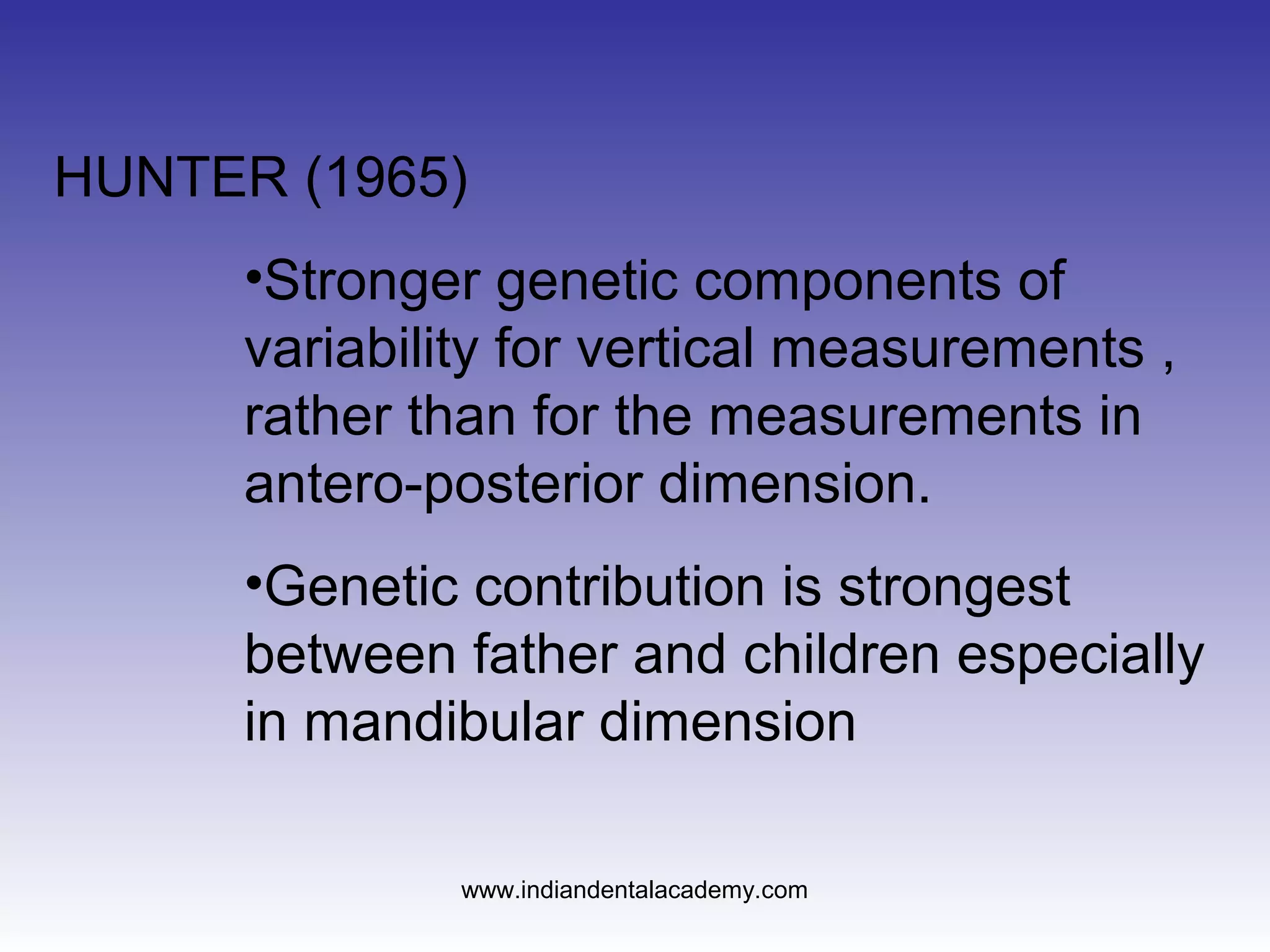 Genetics factor in development of malocclusion | PPT