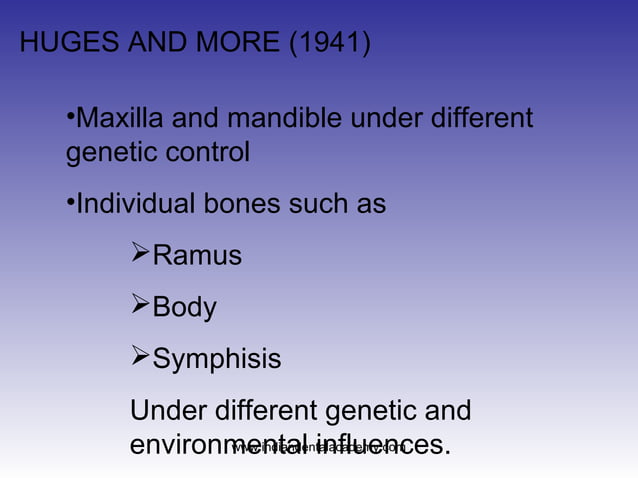 Genetics factor in development of malocclusion | PPT