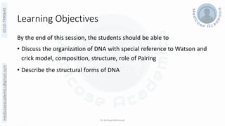 Biochemistry of Genetics - Nucleotides, purines, pyrimidines, DNA & RNA ...