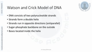 Biochemistry of Genetics - Nucleotides, purines, pyrimidines, DNA & RNA ...