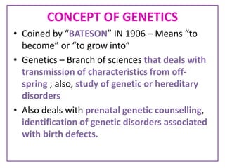 GENETICS FOR NURSING STUDENTS UNIT 1.pptx