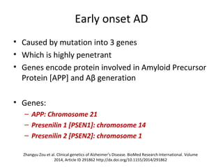 Genetics in dementia | PPT