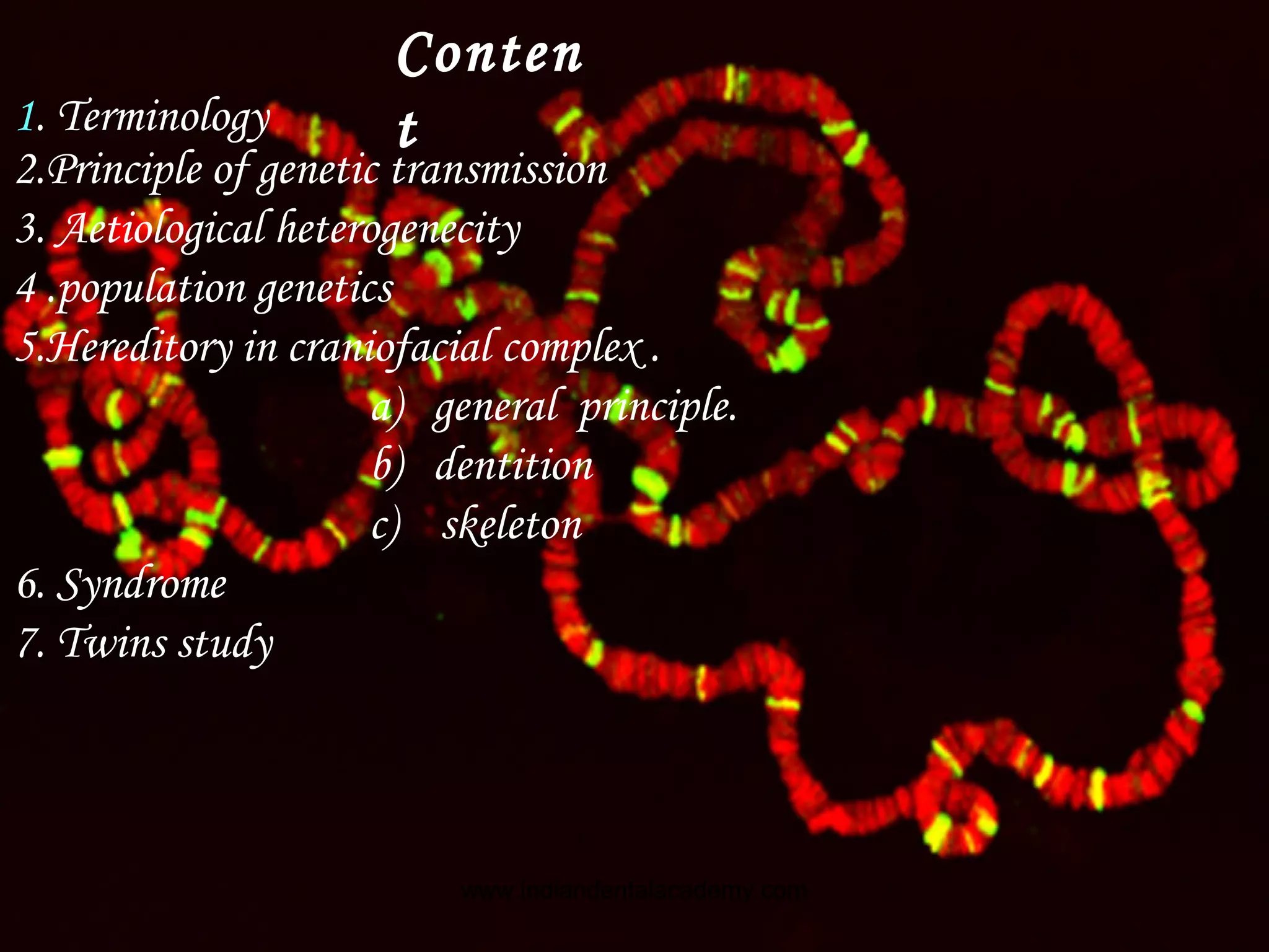 Genetics in orthodontics | PPT