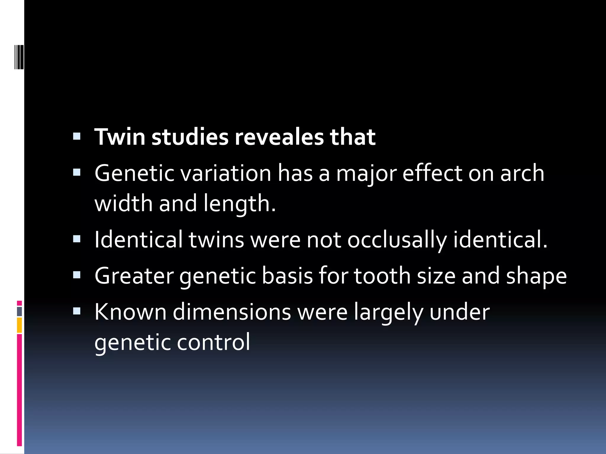 Genetics in orthodontics | PPTX