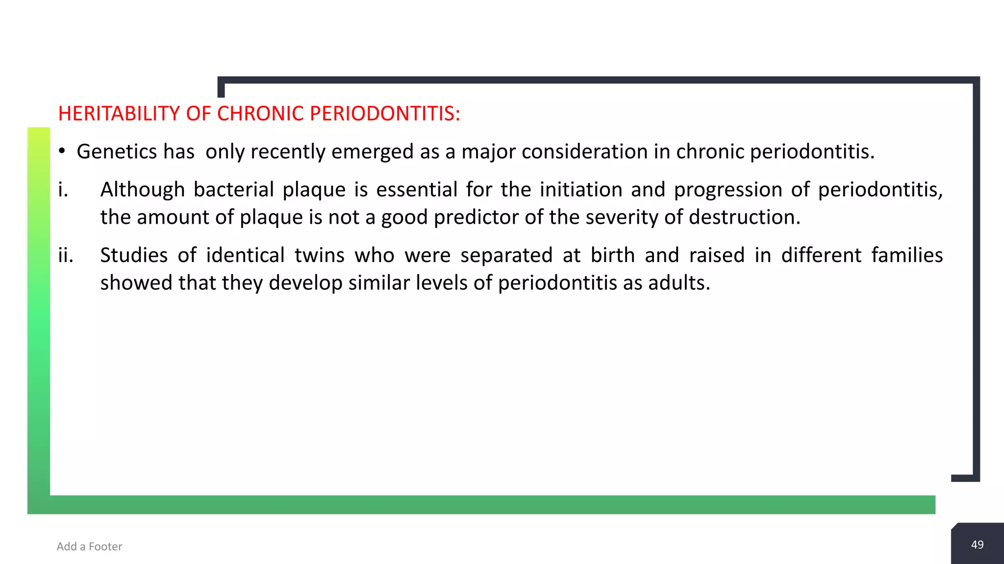 Genetics in periodontics | PPTX
