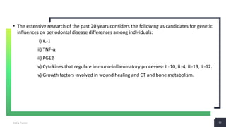 Genetics in periodontics | PPTX