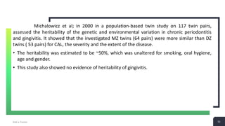 Genetics in periodontics | PPTX