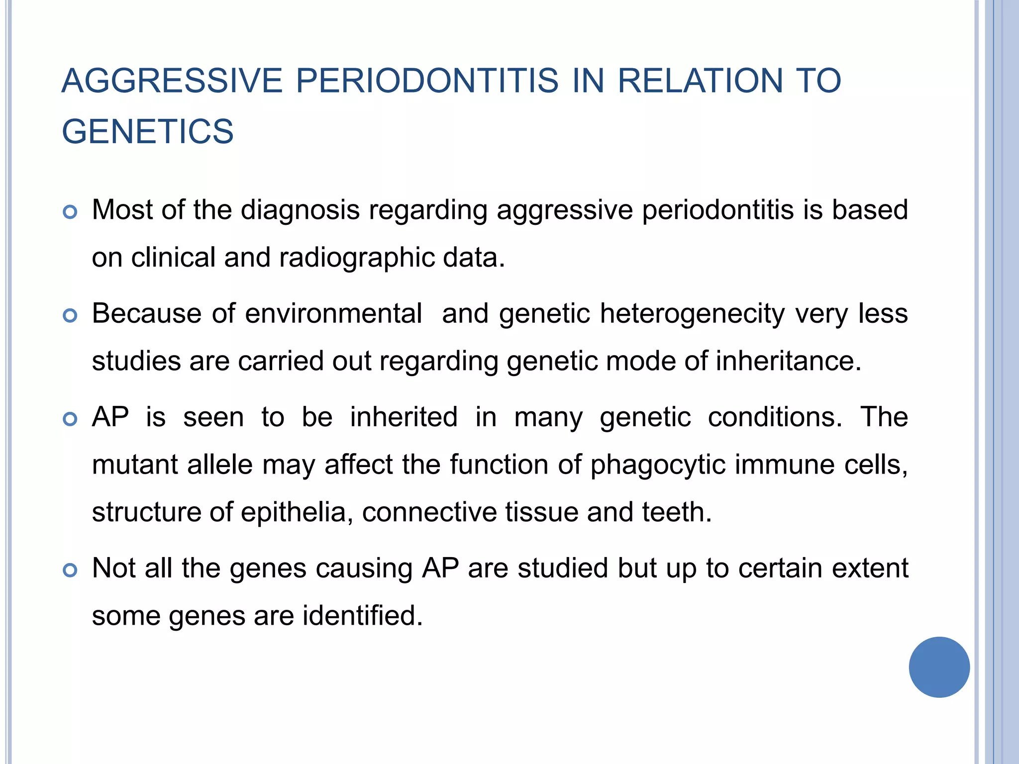 Genetics in periodontology | PPTX