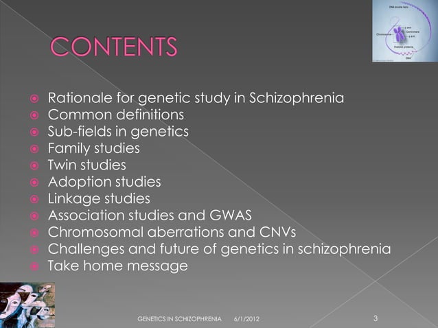 Genetics in schizophrenia | PPTX | Brain and Nervous System Disorders ...