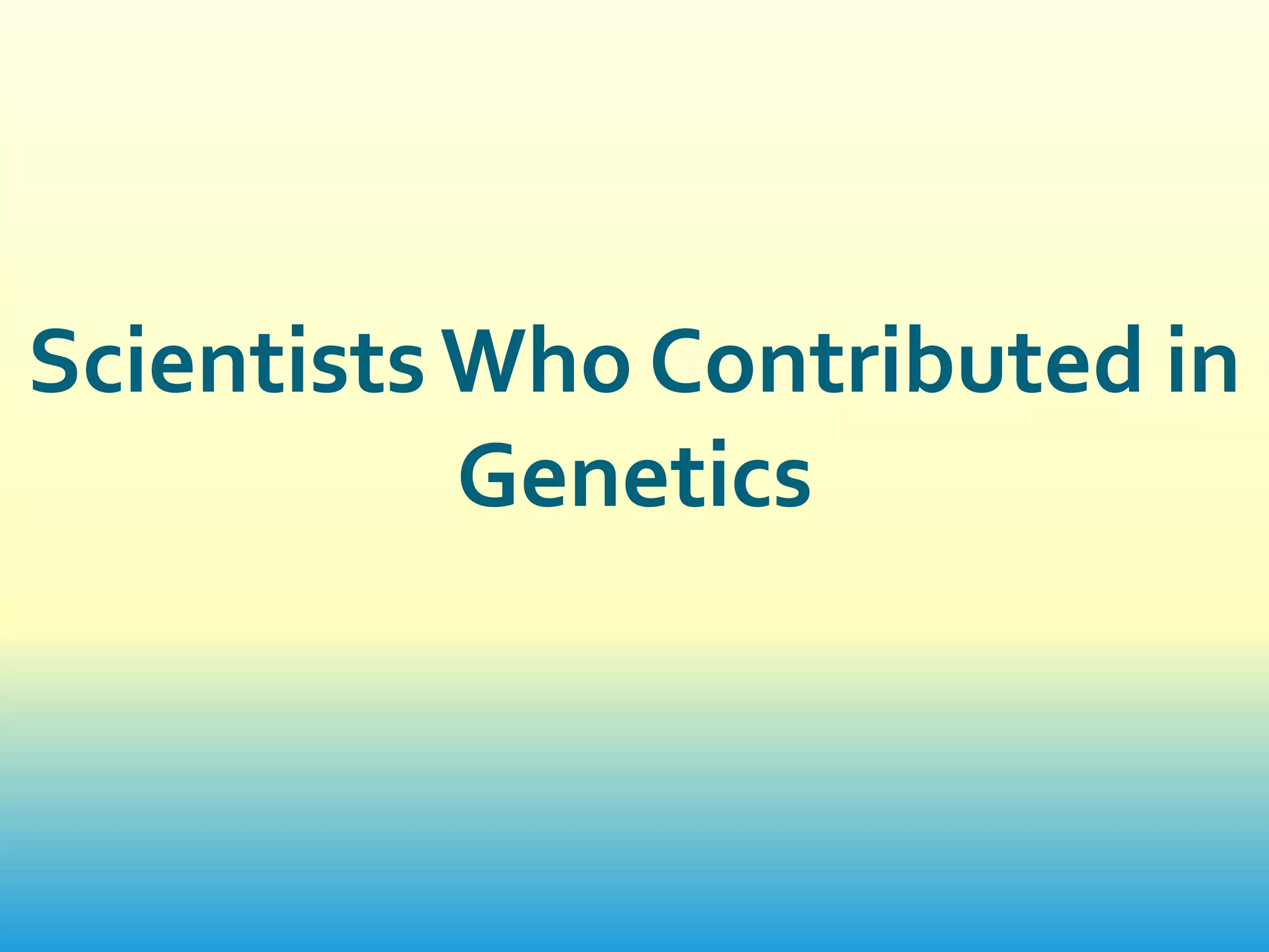 Introduction to Genetics | PPTX
