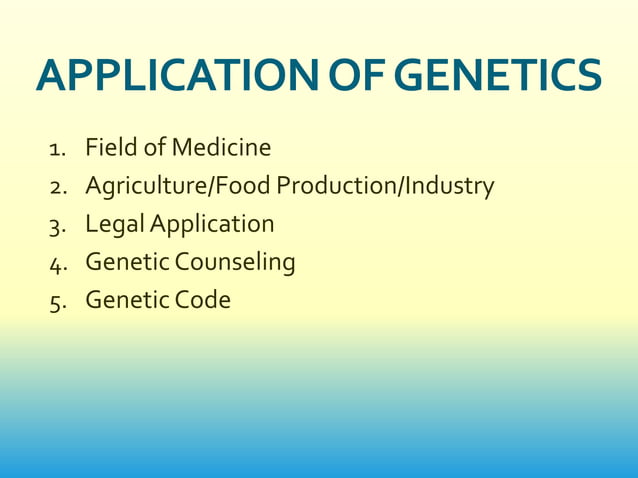 Introduction to Genetics | PPTX | Genetics | Science