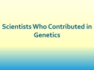 Introduction to Genetics | PPTX