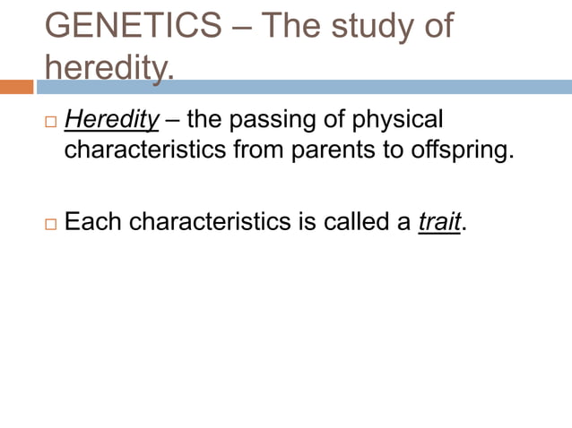 Genetics Introduction Pptx
