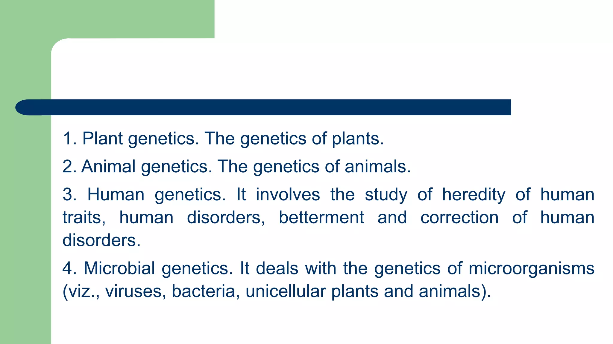 Introduction to genetics | PPTX | Biological Sciences | Science