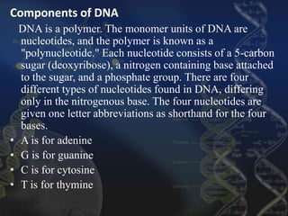 DNA STRUCTURE, REPLICATION AND MANIPULATION | PPTX