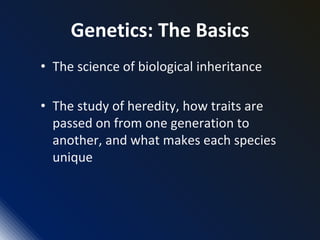 Instructional Presentation on Basic Genetics | PPT