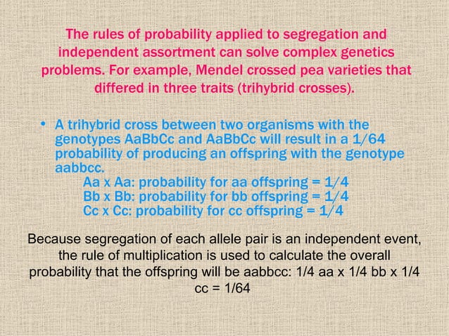 Genetics, mendelian laws | PPT