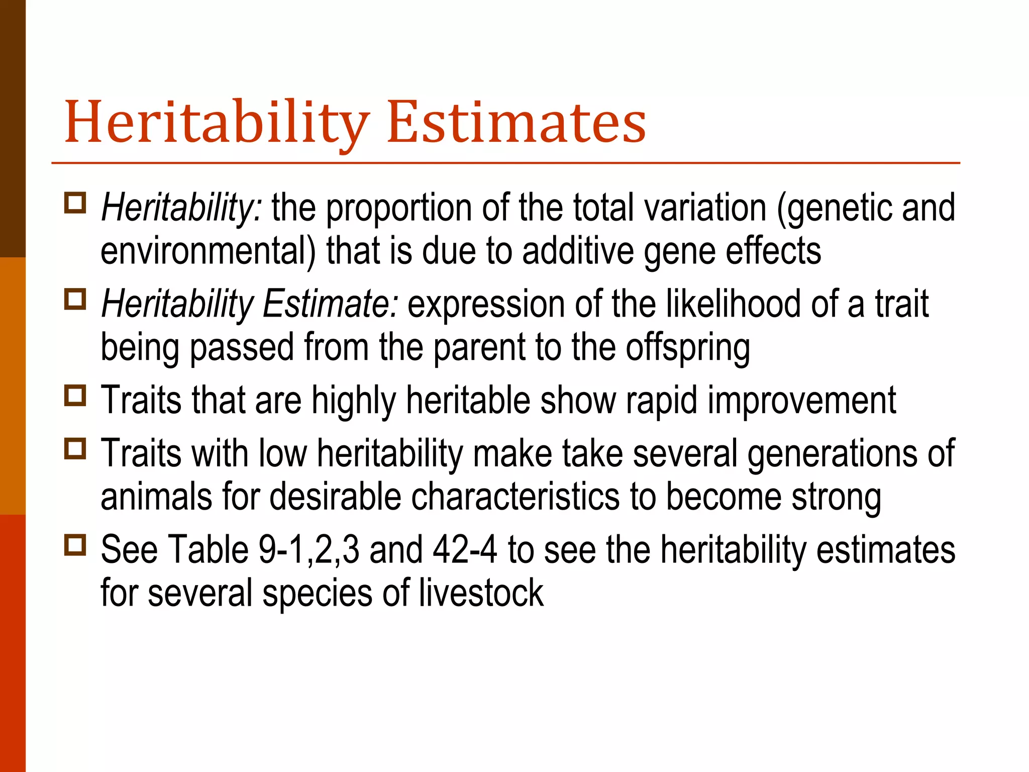 Genetics of animal breeding 9 | PPT