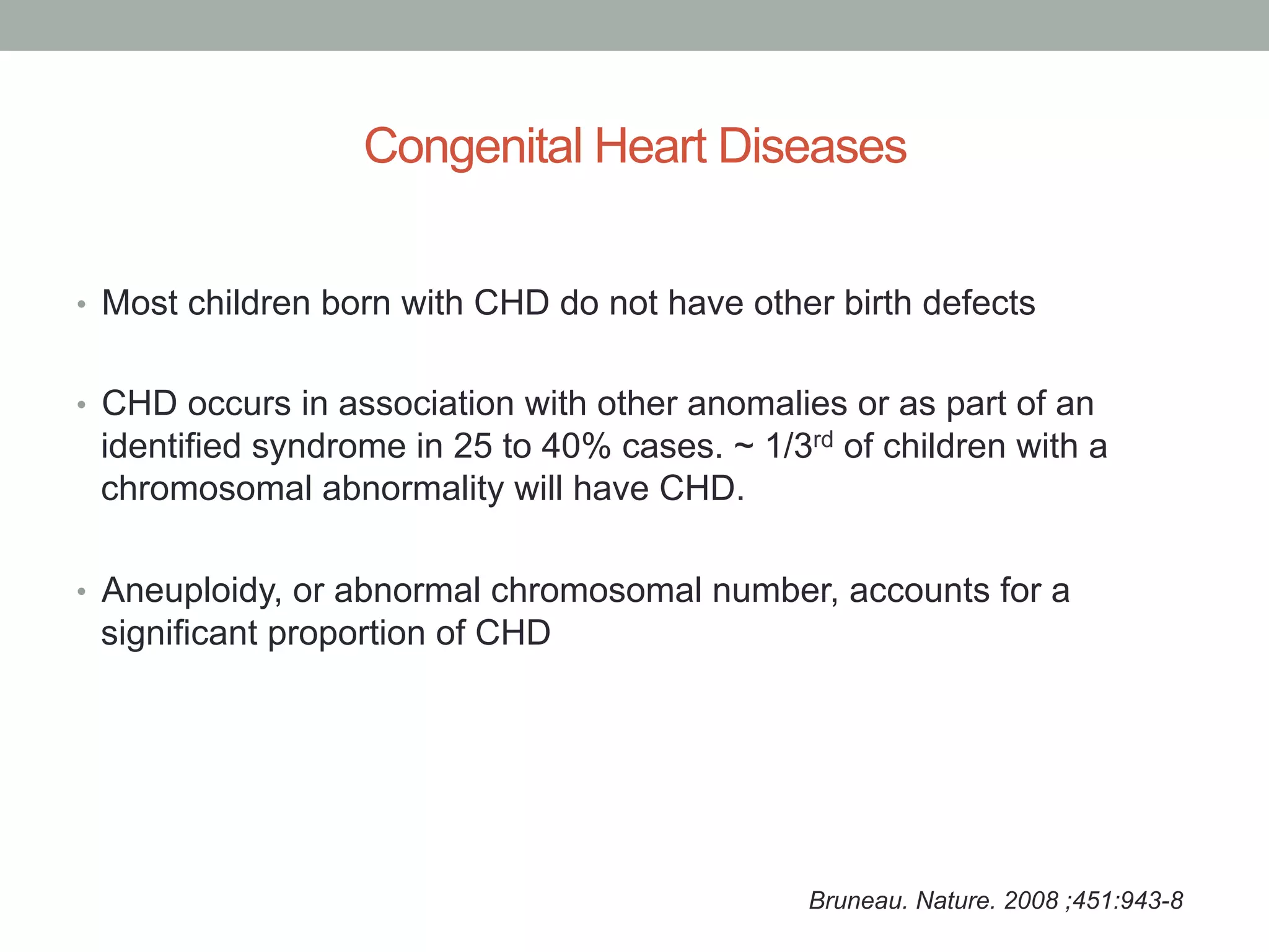 Genetics of Congenital Heart Disease | PPT