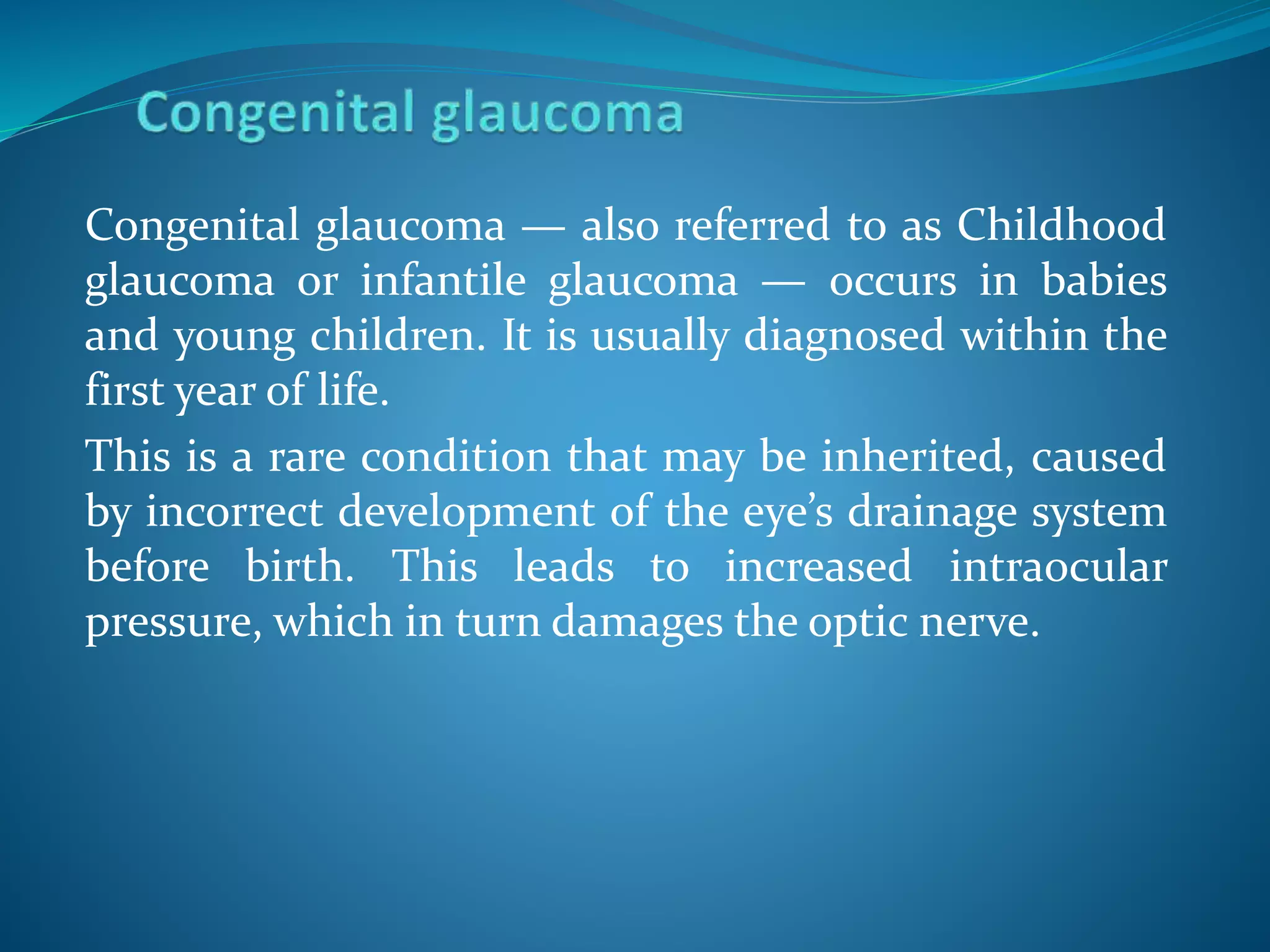 Genetics of glaucoma | PPTX
