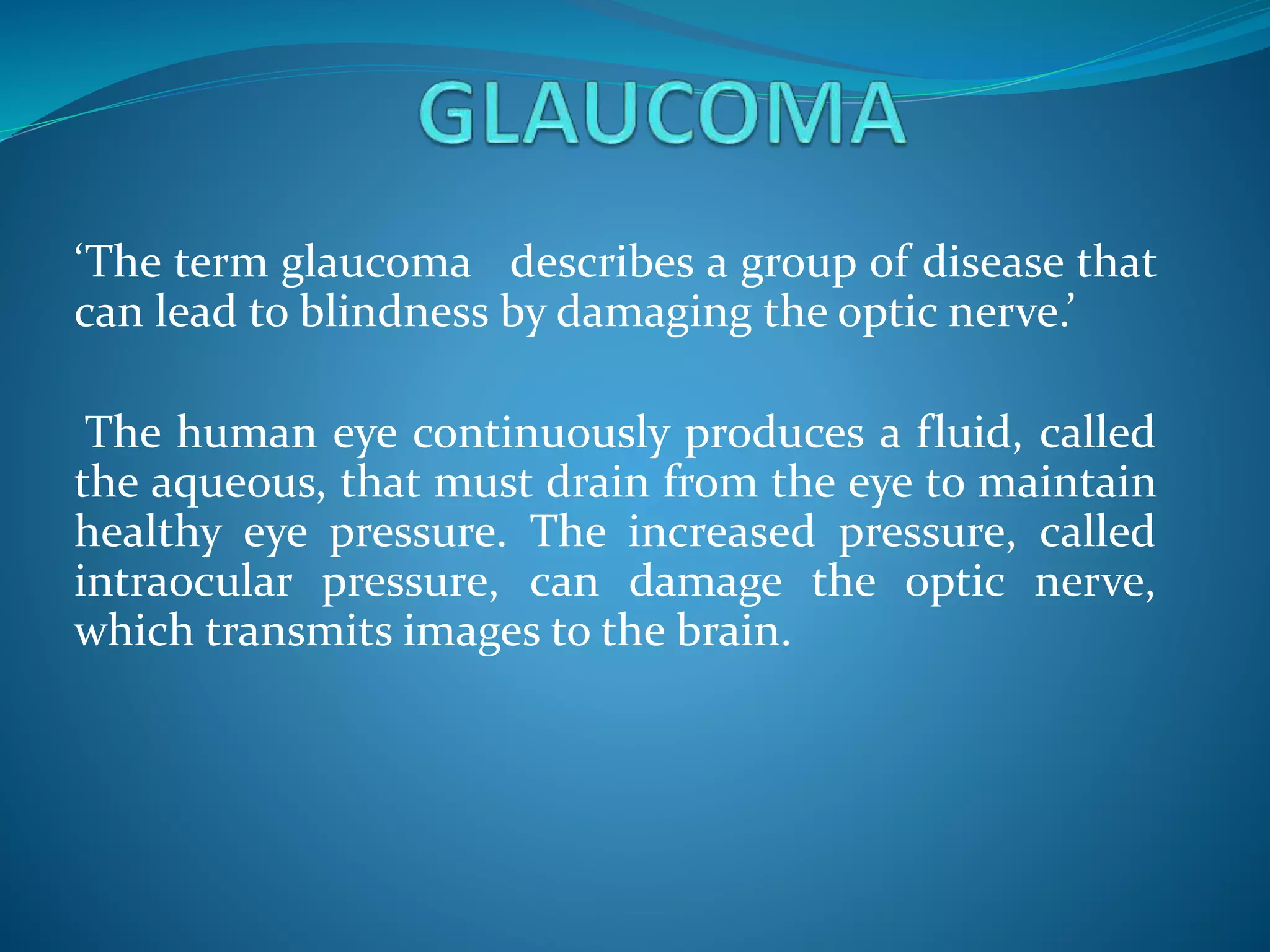 Genetics of glaucoma | PPTX