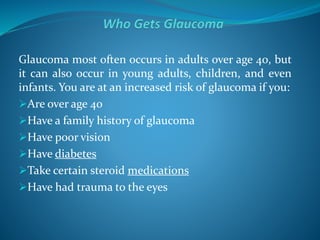 Genetics of glaucoma | PPTX