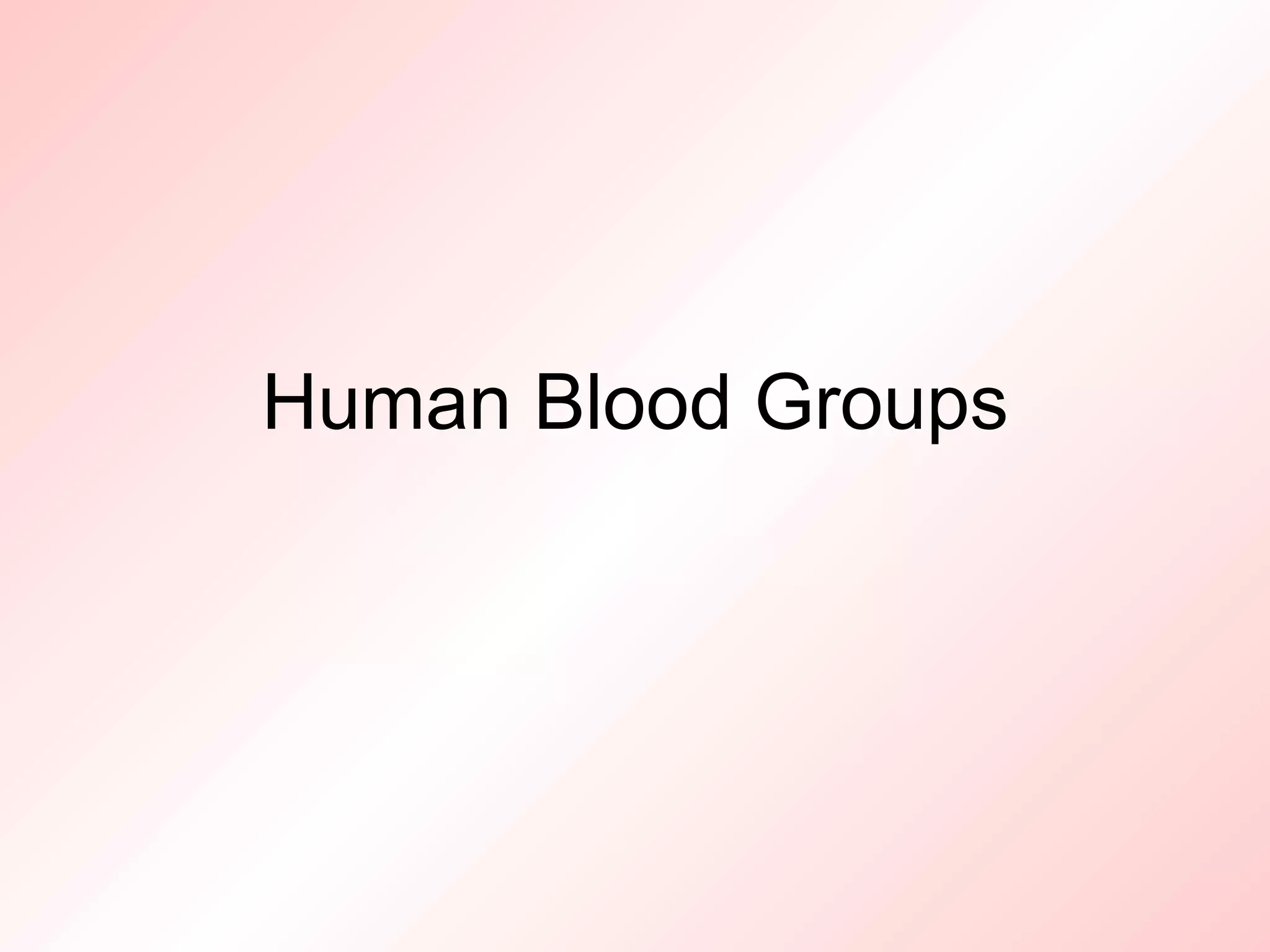 Human Blood Groups Explained | PPT