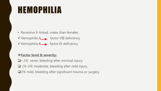 Genetics of inherited bleeding disorders | PPTX