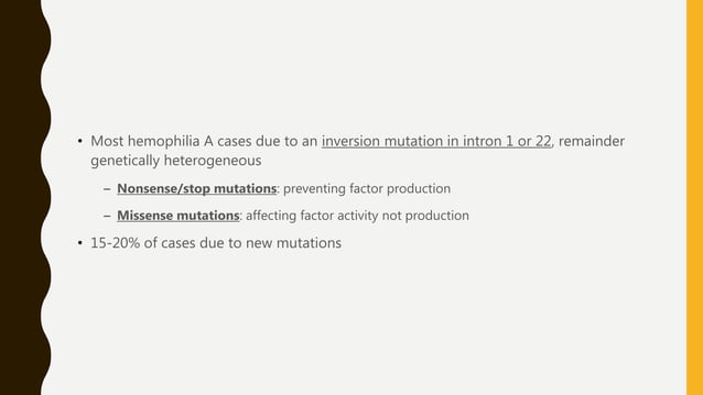 Genetics of inherited bleeding disorders | PPT